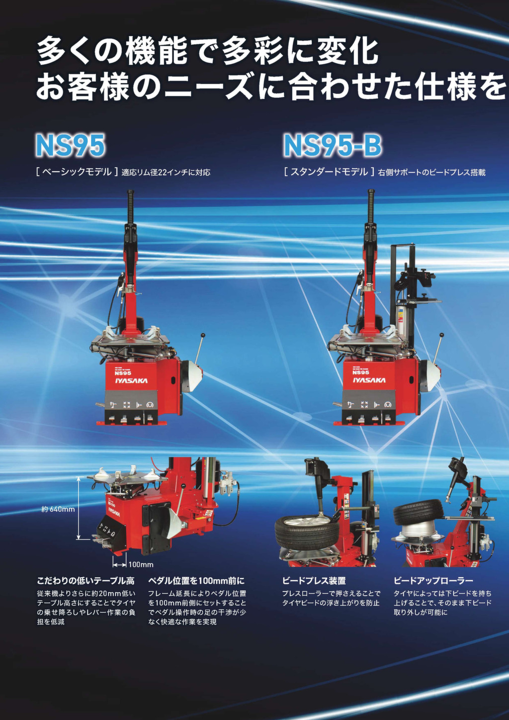 タイヤチェンジャー／NS95シリーズ – 株式会社イヤサカ